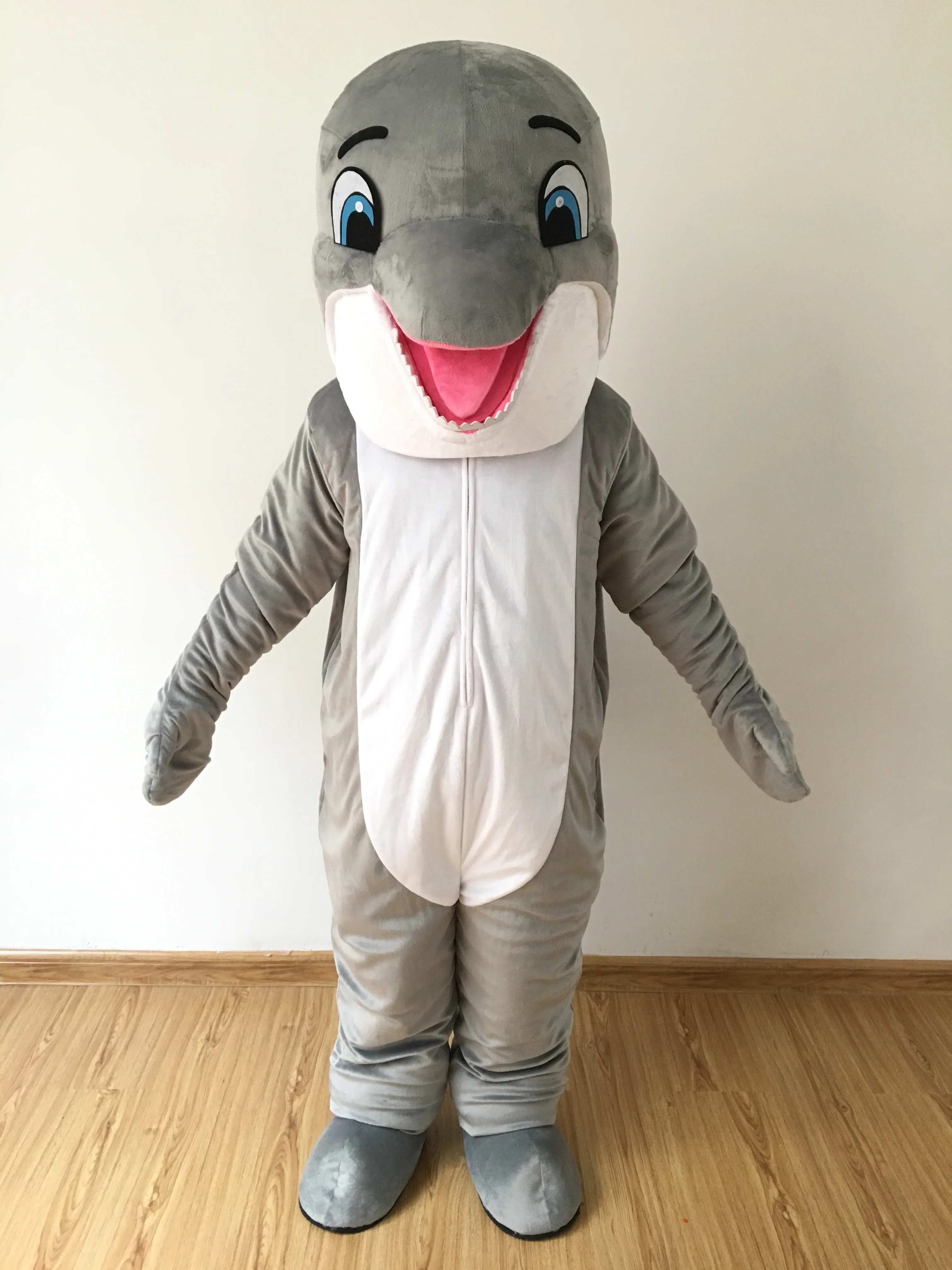 Cartoon Dolphin Blue Fish Cosplay Mascot Costume - AllCosplay.com