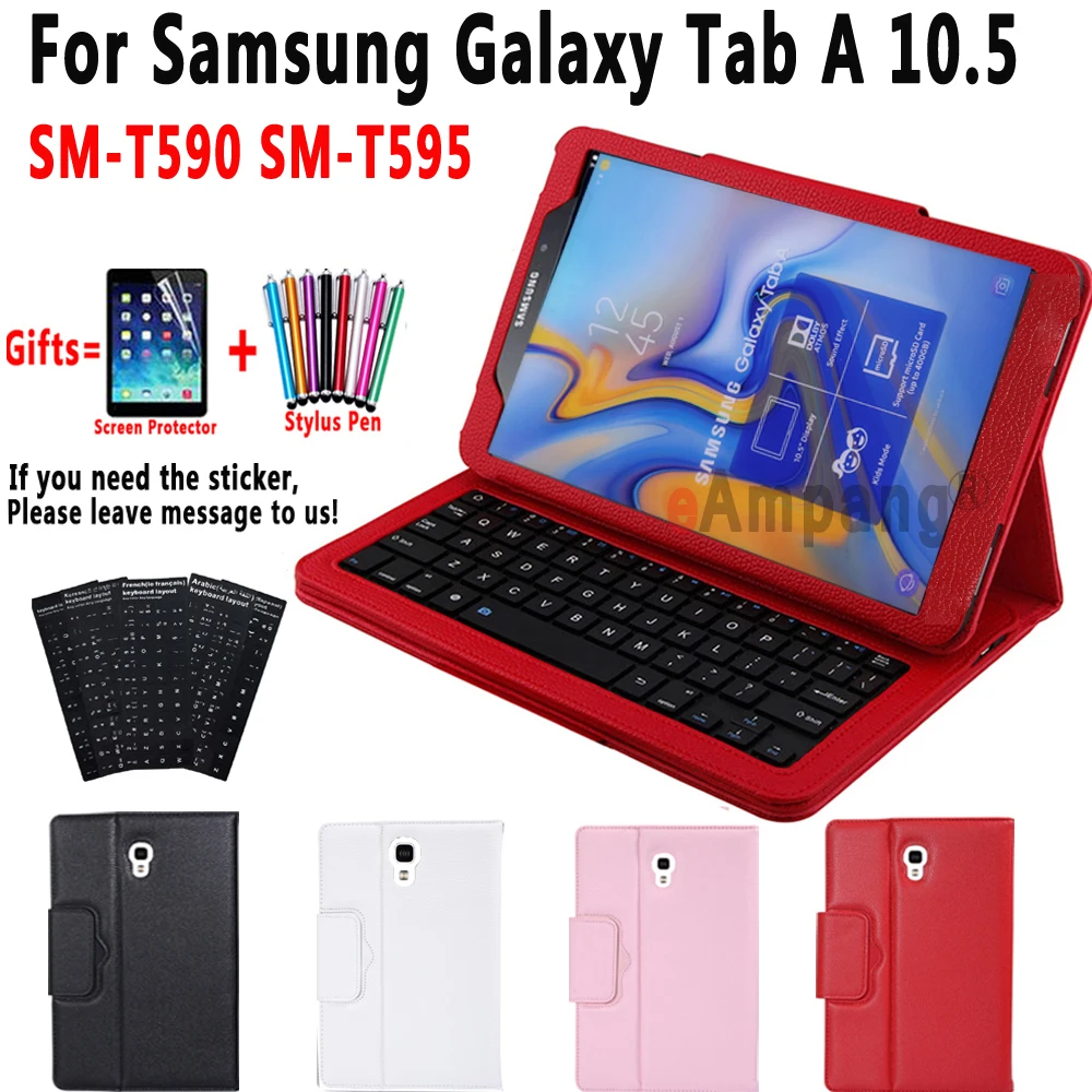 Чехол-клавиатура для samsung Galaxy Tab A 10,5 SM-T590 SM-T595 T590 ...