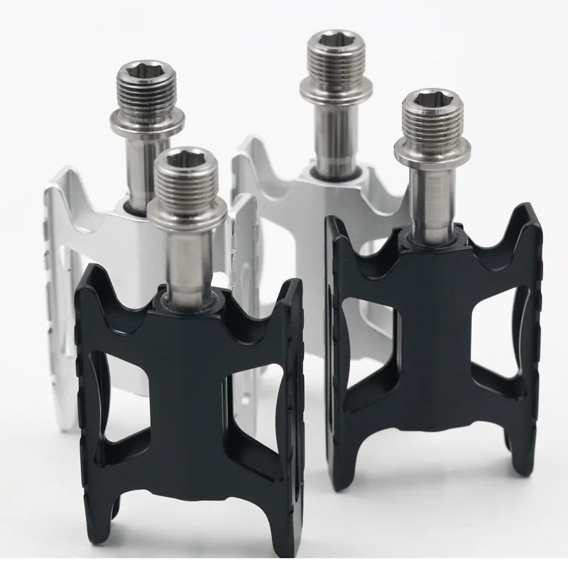 Ultra lightweight CNC Pedals with Full Titanium Axles for folding bike ...