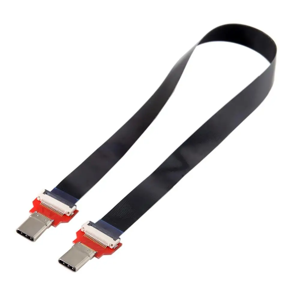 FPV USB Type c Adapter 20cm FPC Ribbon Flat USB C 3.1 Cable Pitch 20pin ...