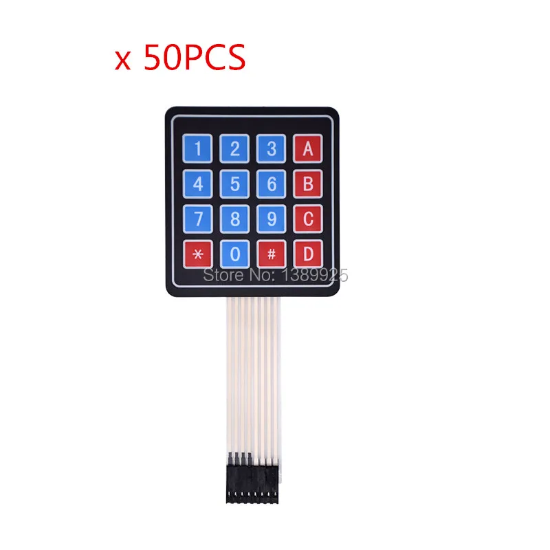 50pcs New 4*4 Matrix Array/matrix Keyboard 16 Key Membrane Switch Keypad - Electronics ...