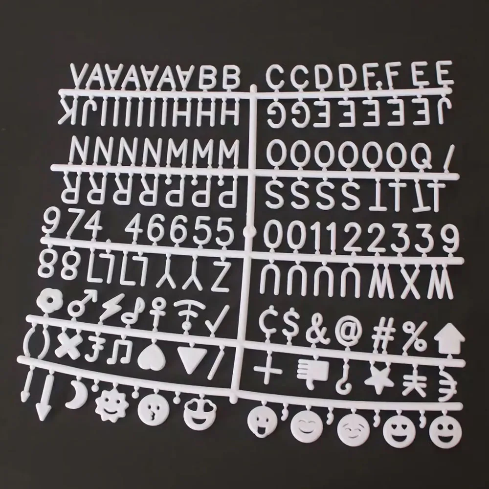 big size plastic letter for felt letters board of 1 inch letters set ...