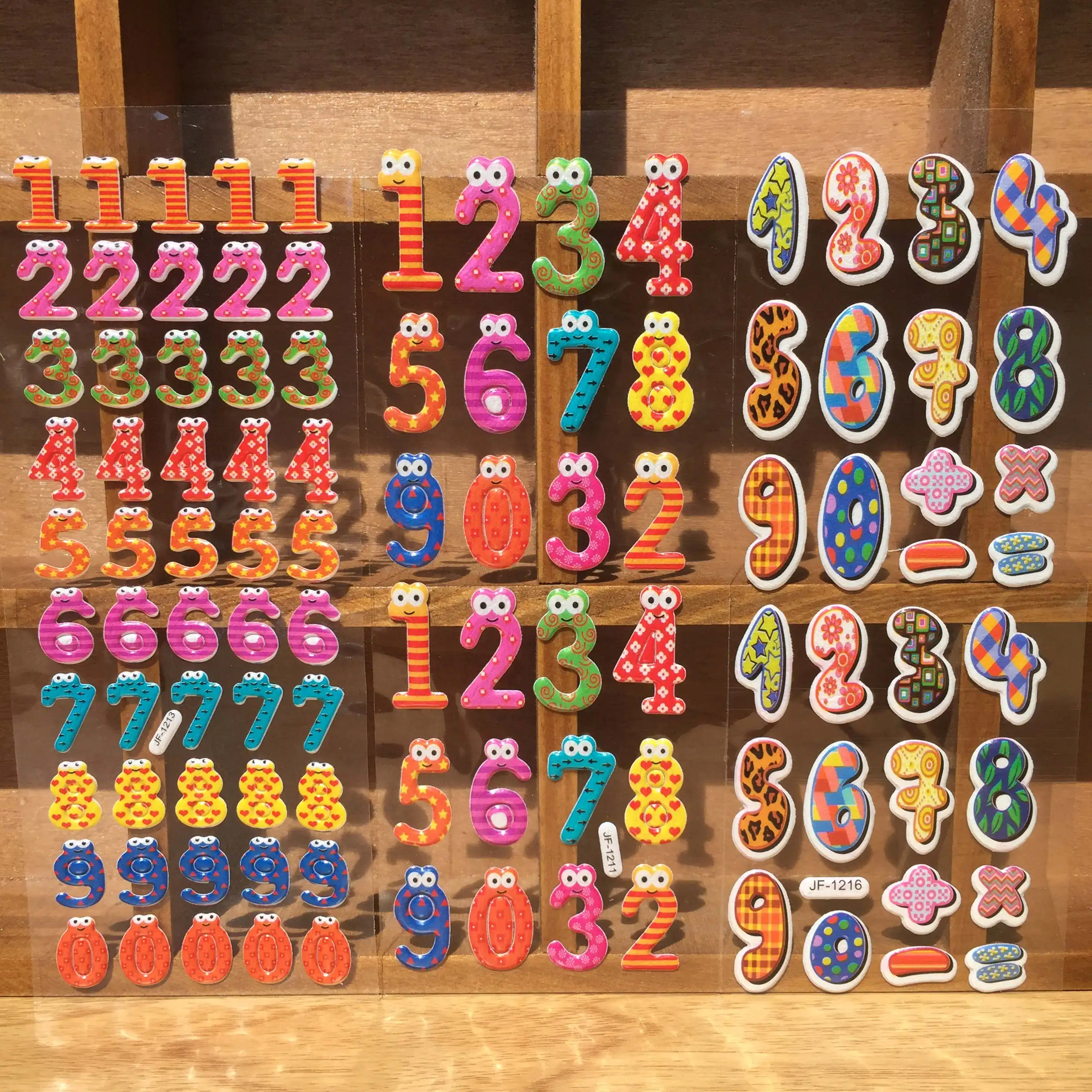√ 3PCS Cute Kawaii Numbers Letter Symbol Scrapbooking Bubble Puffy ...