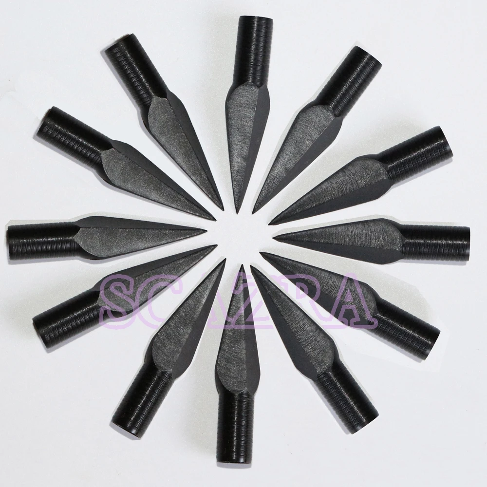 12Pcs 2 Blades Cutting Stainless Steel Archery Arrowheads Hunting ...