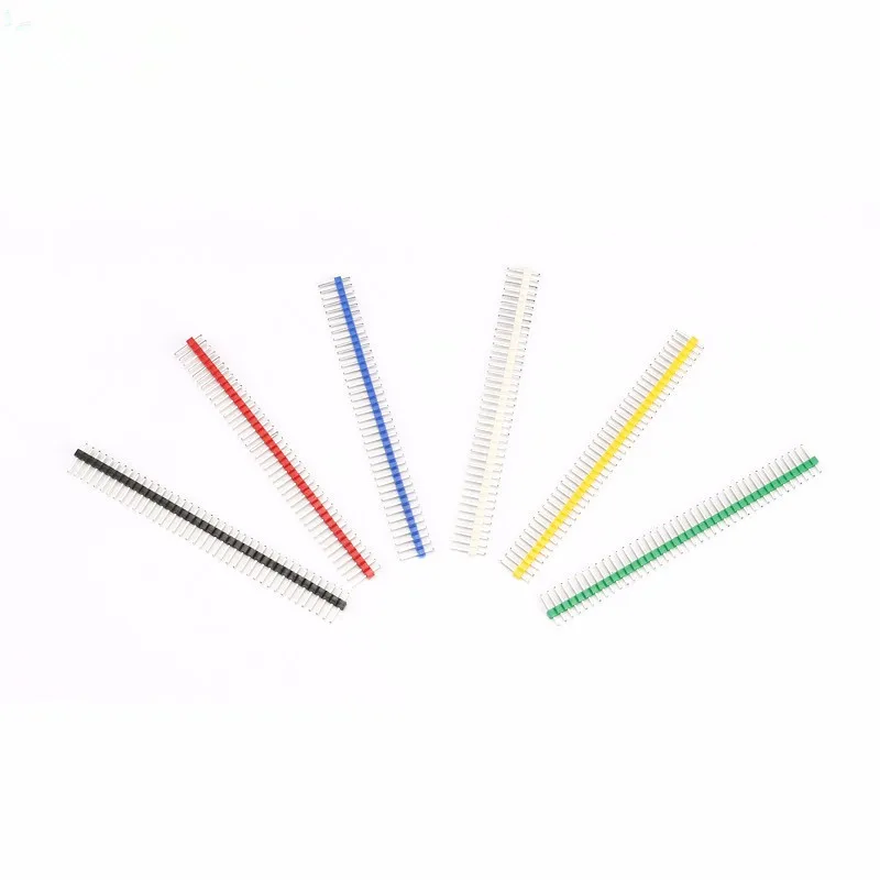 6pcs/lot Color pin 2.54 spacing 1*40P single row needle single row ...