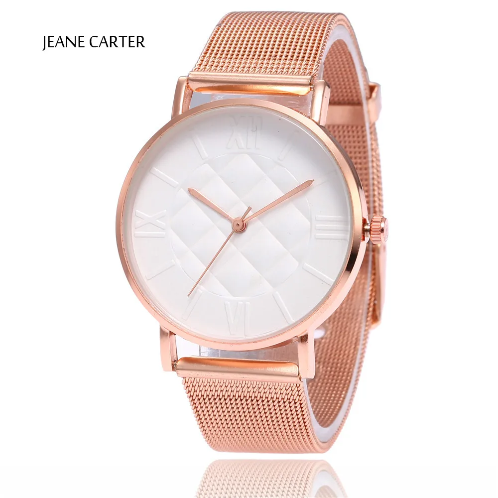 Exquisite Simple Style Women Watches Women 2018 Rose Gold Stainless ...