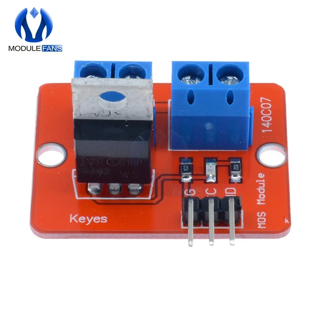 Mosfet Led 2-Pack IRF520 MOSFET Driver Module - 24V 5A N-Channel Switch ...