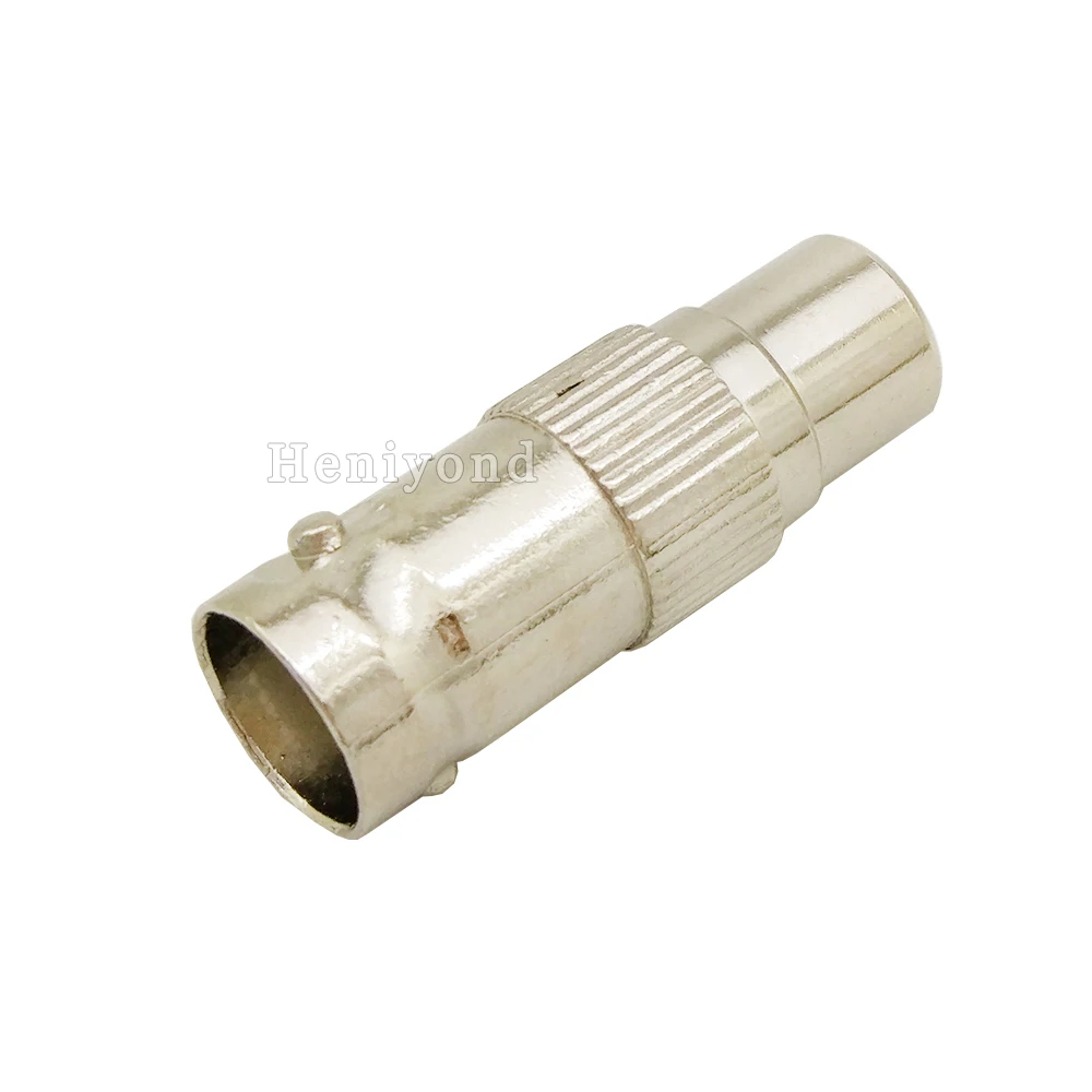 10pcs Bnc Female To Rca Female Coax Cable Connector Adapter Fm Coupler For Cctv Camera Cable