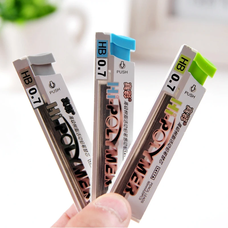 3 Packs 0.5mm & 0.7mm HB Pencil Lead Refill for School Stationery ...