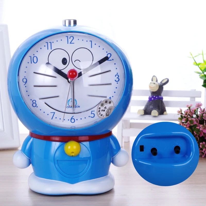 Silent Children Cartoon Doraemon Alarm clock - buy at the price of $17. ...