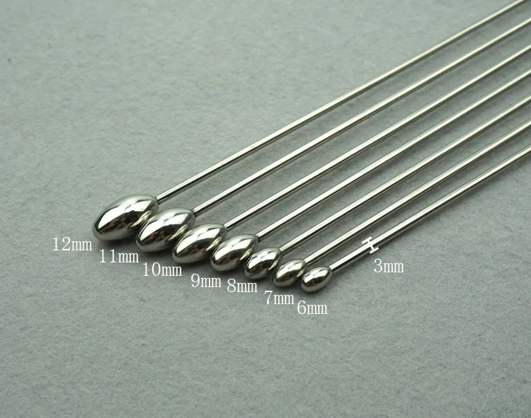 1 Pcs Male Stainless Steel Urethral Sounding Bead Stimulate Penis Plug ...