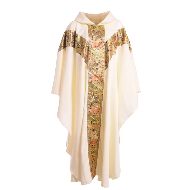 Priest Catholic Church Robe Archbishop Clergy Vestments with Stole Pope ...
