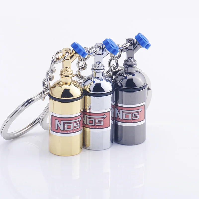 Top Fashion Creative Nitrogen Bottle Keychain Metal Key Fob Car Key ...