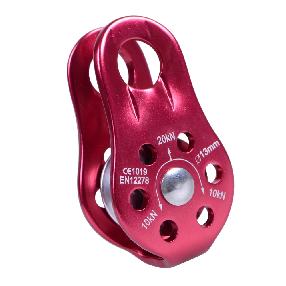 Outdoor mountaineering climbing equipment 20KN aluminum alloy pulley ...