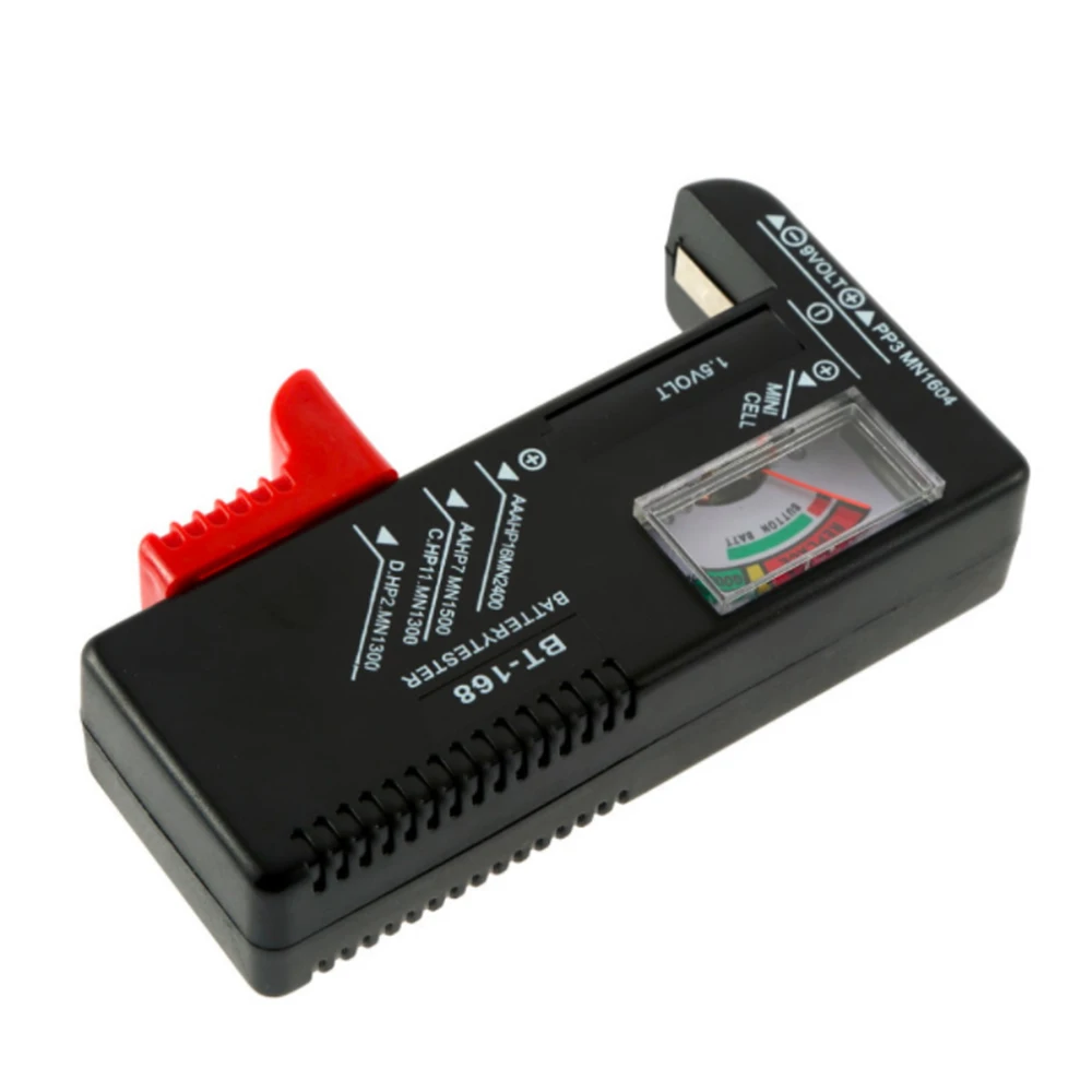 Testador de baterias, verificador de bateria, para 9v, 1.5v e pilhas aa ...