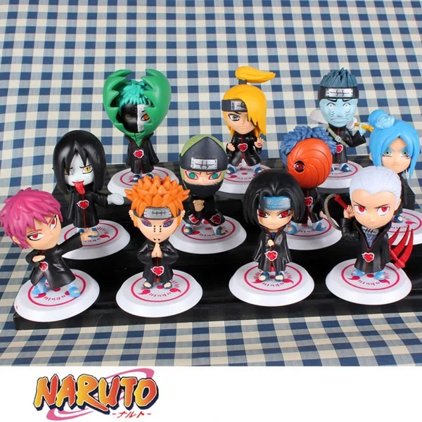 Anime Naruto Akatsuki ALL Members 17 Generation 11piece/1set PVC Action ...