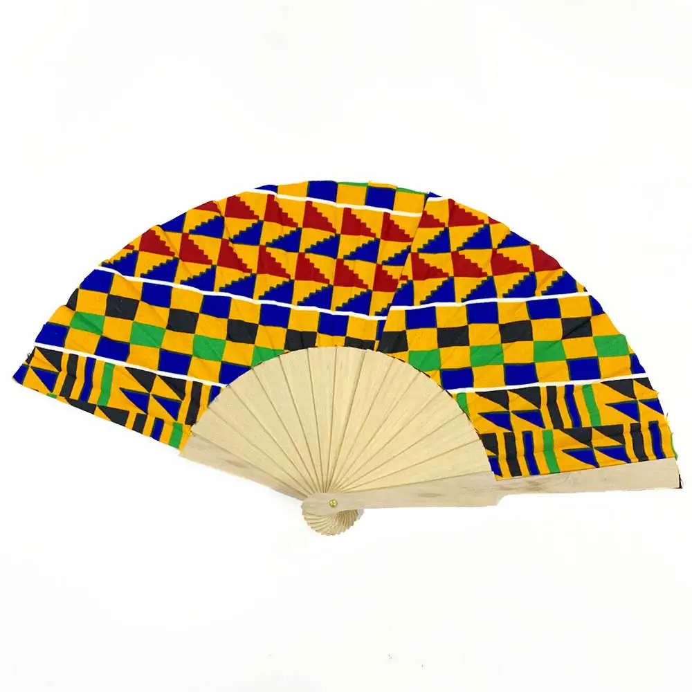 Shenbolen Handmade Retro Print Ankara Fans Traditional Kente Printing ...