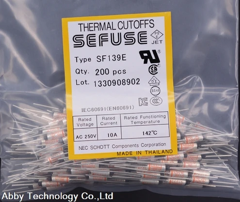 Frete grátis 5 pçs sf139e sefuse cutoffs nec fusível térmico 142c 142 ...