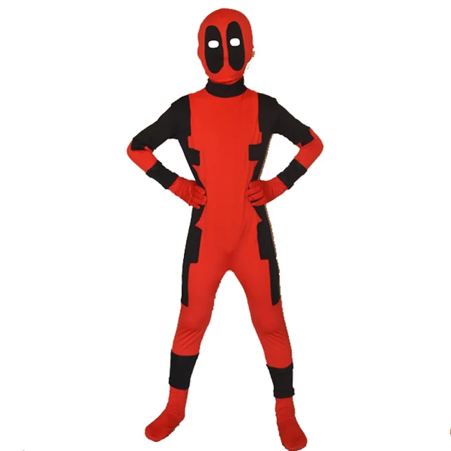 Kids Deadpool Costume Superhero Cosplay Children Halloween Costumes for ...