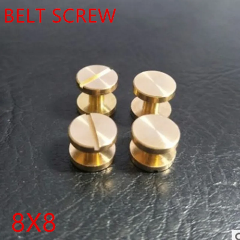 50pcs 8x8 Flat Head Belt/strap Rivets Luggage Leather metal Craft Solid ...