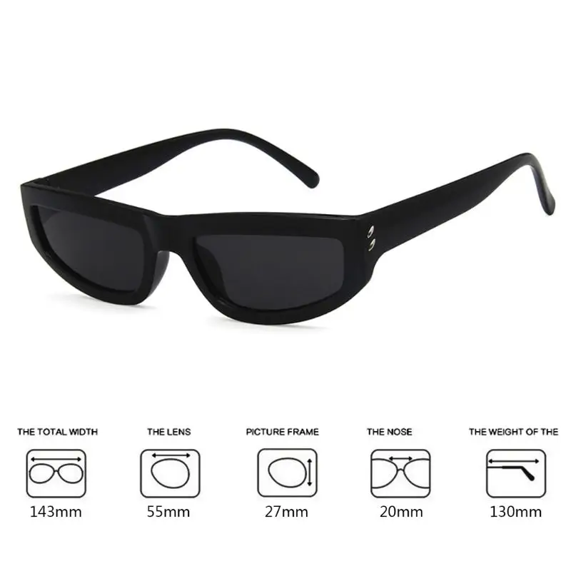 Small Lens Sunglasses Personality Unique Square Spectacle Eyewear Eyeglasses Men Women Brand