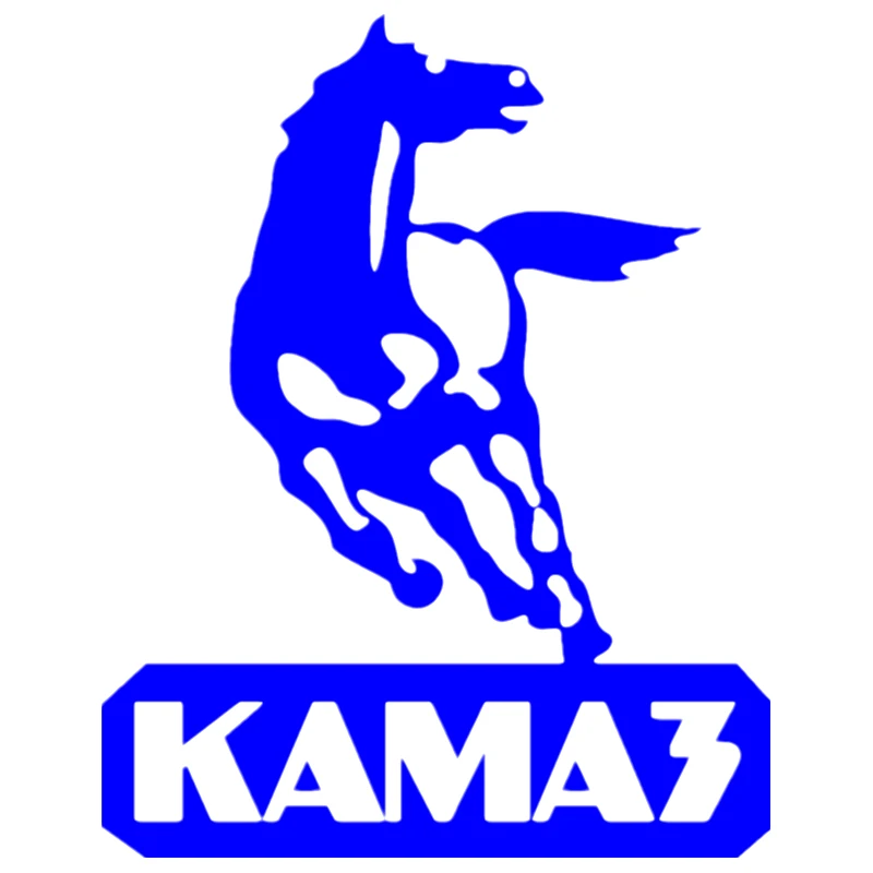 CS 814#15*19cm 24*30cm KAMAZ logo funny car sticker vinyl decal white ...