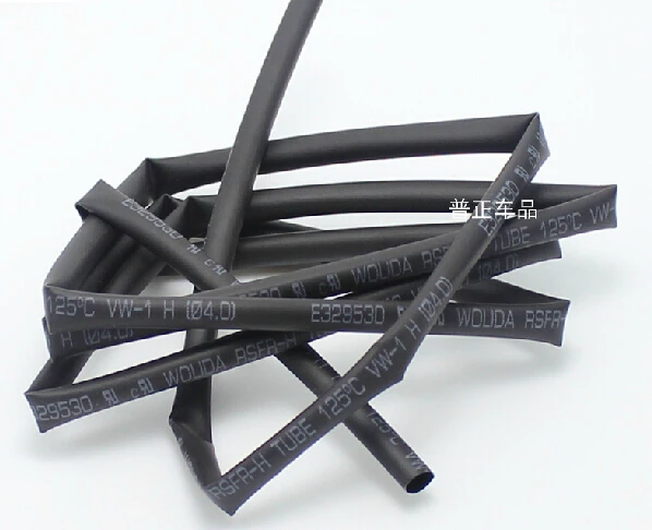 1m/lot 4mm Heat Shrinkable Tube Automotive Wiring Harness Casing Flame ...