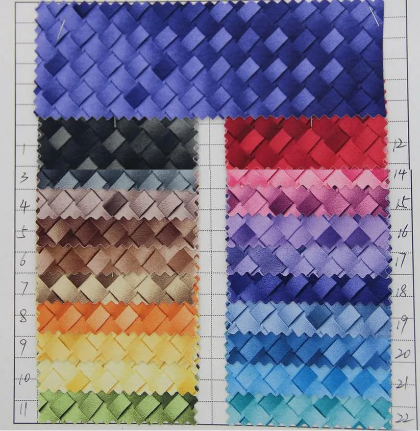 Gradient pattern woven leather fabric luggage leather Handbags ...