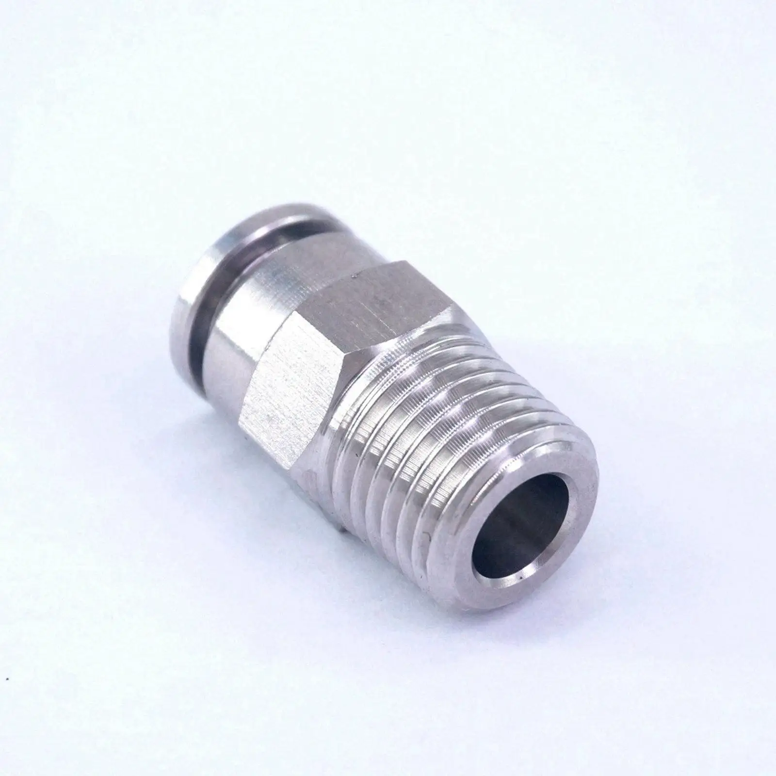 Pneumatic Straight Tube OD 8mm*1/4"BSP 304 Stainless Male Push in ...