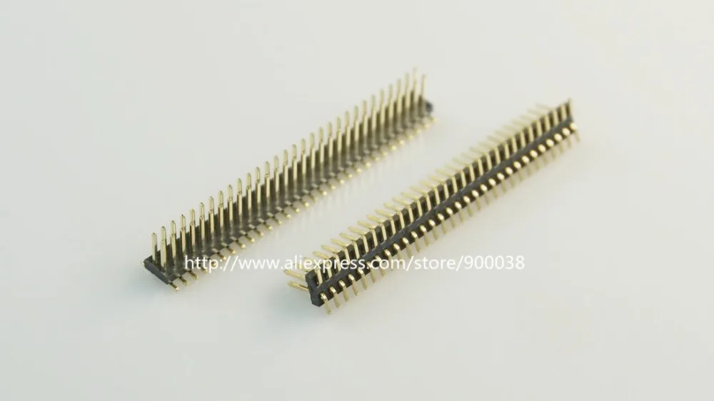 1000 pcs 1.27 mm 2x30 Pin 60P Male PCB Header Dual rows Straight SMD ...