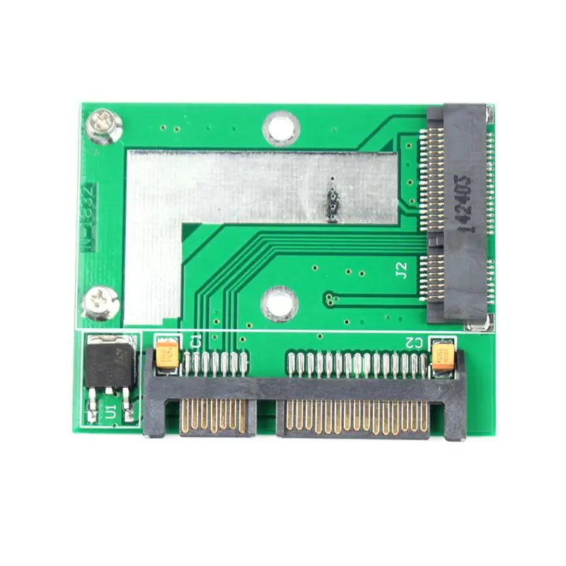 1X Half Height PCI E mini mSATA SSD to 7mm 2.5 SATA 22pin Hard Sisk ...