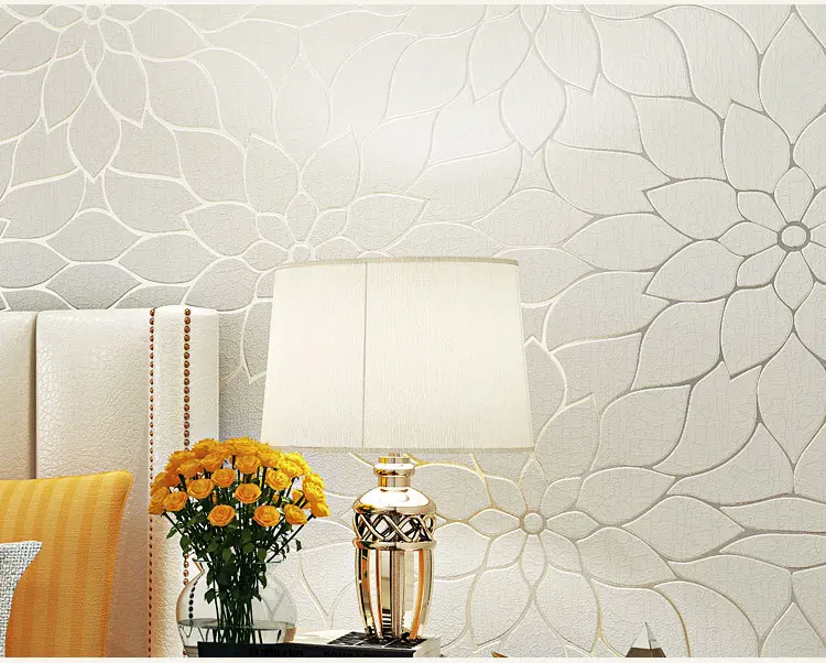 Flock Flower Design Wallpaper