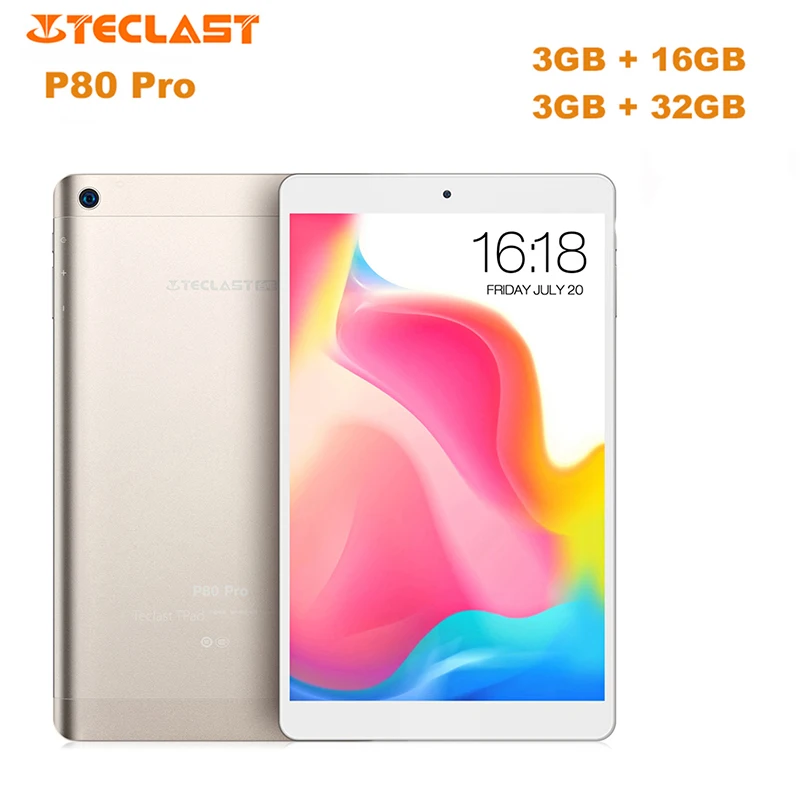 Original Teclast P80 Pro Tablet PC 8.0'' Android 7.0 MTK8163 Quad Core ...