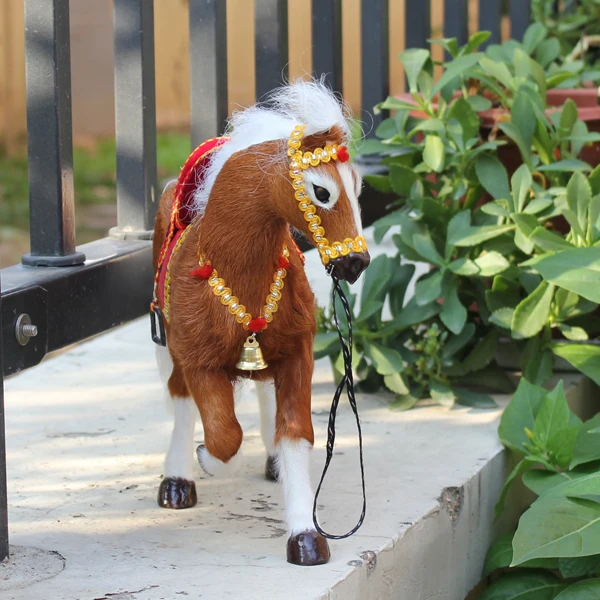 Head up animated white lifelike plush toy animal horse|toy moose|toy ...