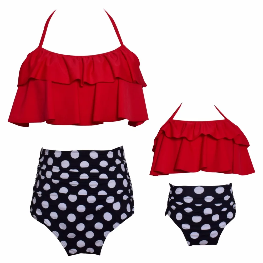 Family Matching Swimwear Mother And Daughter Sets Family Matching ...