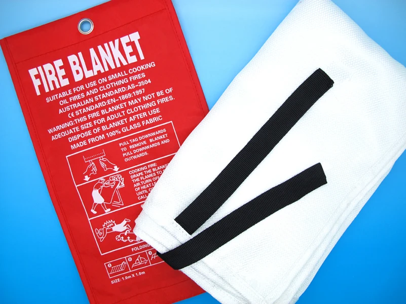 1m x 1m Fire Blanket Fiber Glass Flame Retardant Welding Cover ...