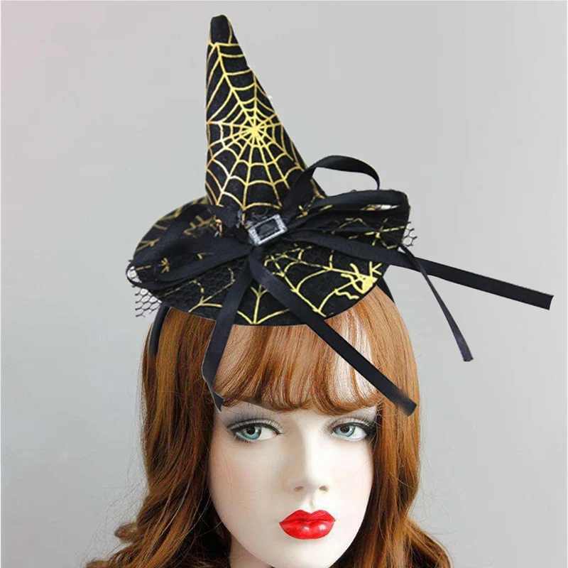 Halloween Headband Witch Hat Hair Hoop Headpiece For Halloween Party ...