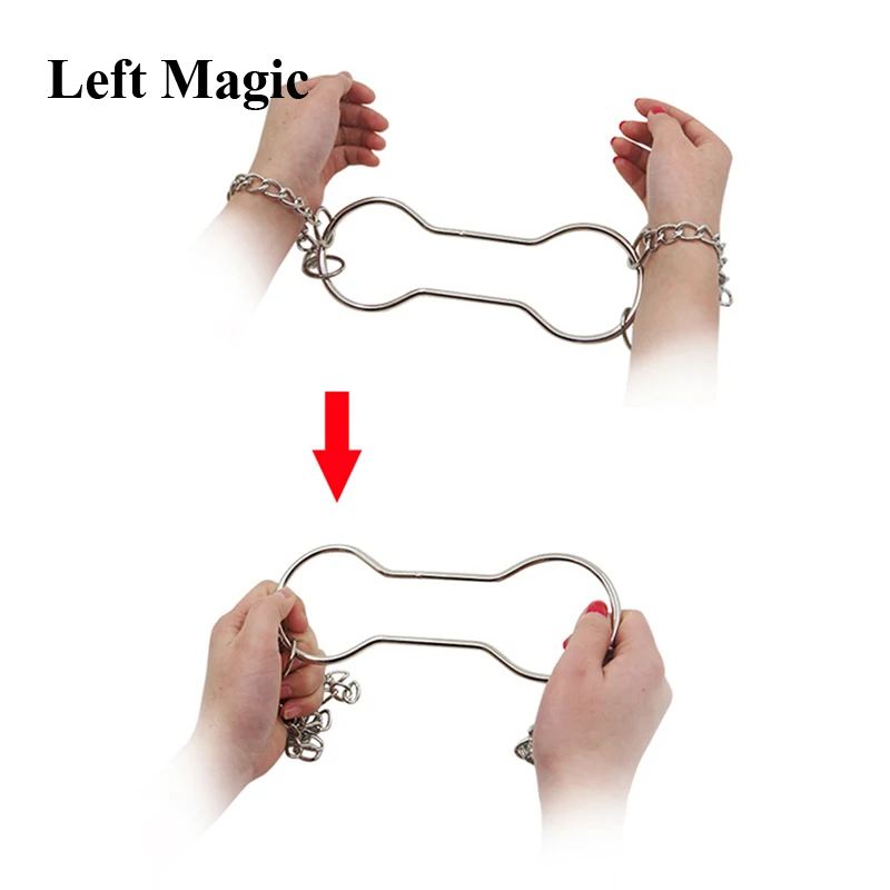Chain-Shackle-Escape-Handcuff-Escape-Silver-Color-Magic-Tricks-Stage ...
