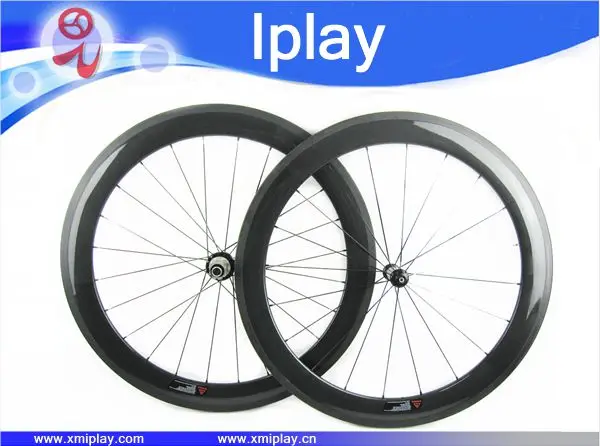 2017 IPLAY 700C road bicycle 60mm carbon clincher wheels Powerway R13 ...