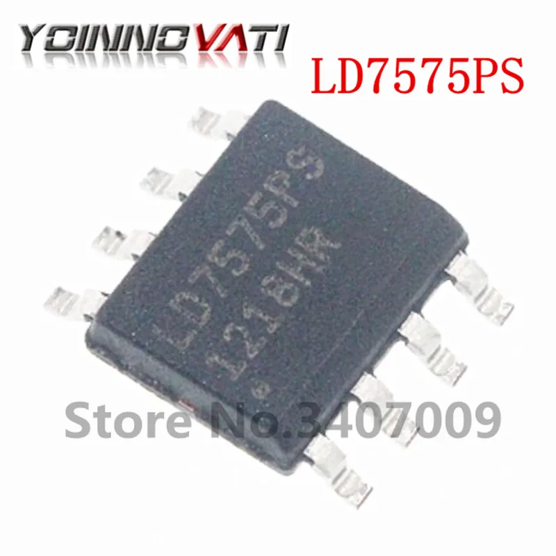 10pcs/lot Leadtre Ld7575ps Ld7575 Sop8 Green Pattern Pwm Controller With High Voltage Start-up ...
