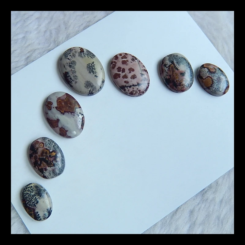 Óvalo de piedra Natural Chohua Jasper cabujón de 20*15*4mm 14*10*4mm 9 ...