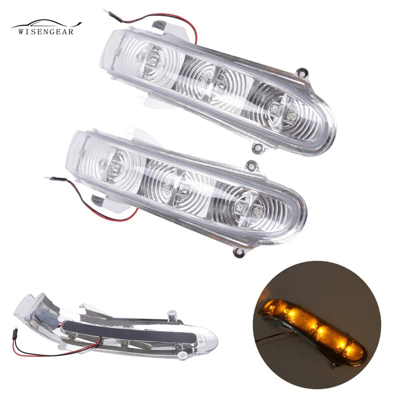 WISENGEAR LED 사이드 미러 신호등 램프 메르세데스 벤츠 W220 W215 CL600 S430 500 1999 2003 ...