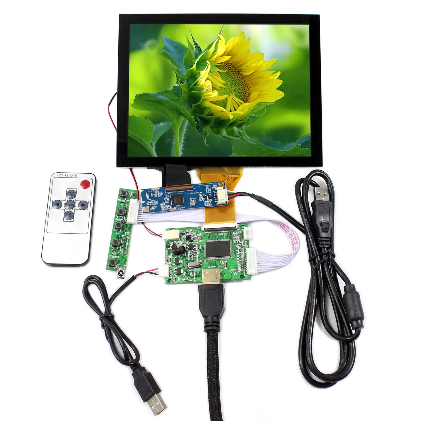 8inch Lcd Screen 800x600 Resolution Vs080tc-a1 Capacitive Touch Panel Vs-ty50-v2 Hd Mi Lcd ...