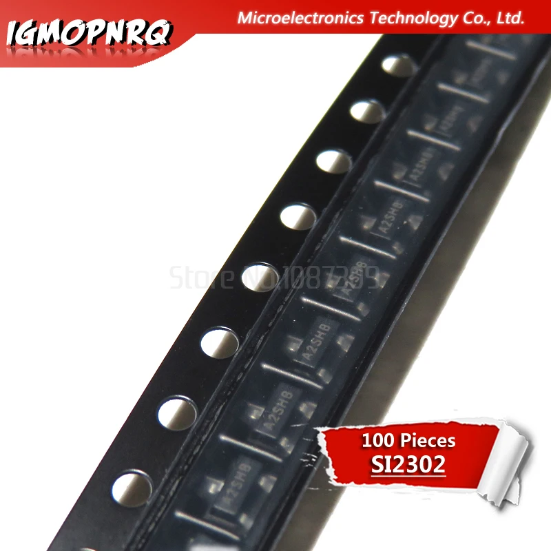 100 unidades de transistor MOS FET, SI2300, SOT23, SI2301, SI2302 ...