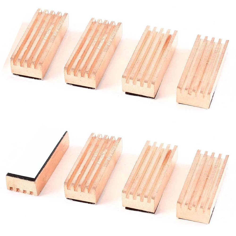 Electronic Components 8 Pcs Copper Memory IC Chipset Cooling Heatsink ...
