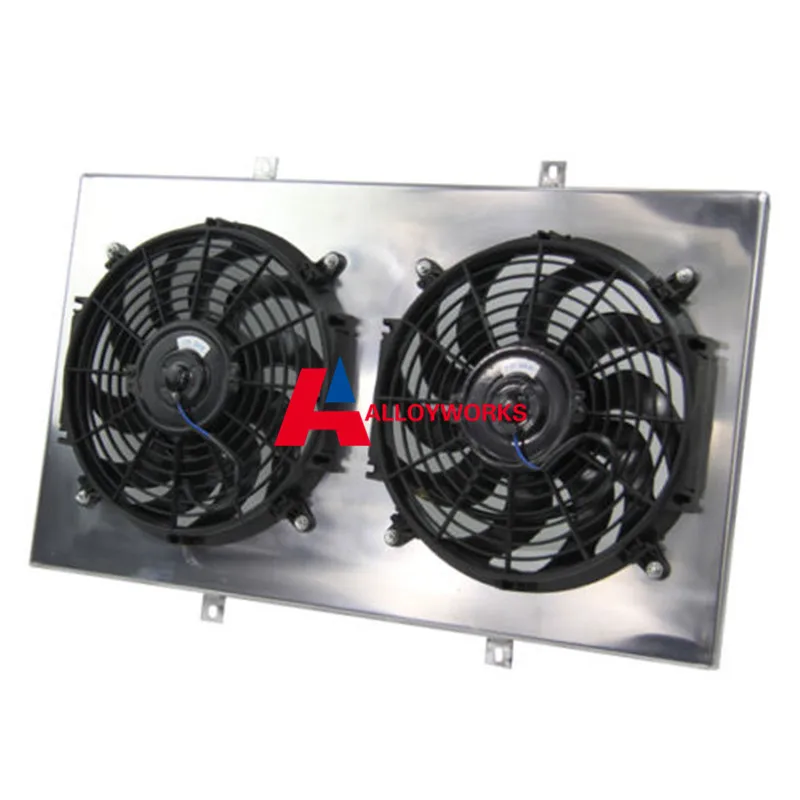Auto JUST BOLT IN OEM Aluminum Radiator Shroud FANS FOR Chevy C10 C20 ...