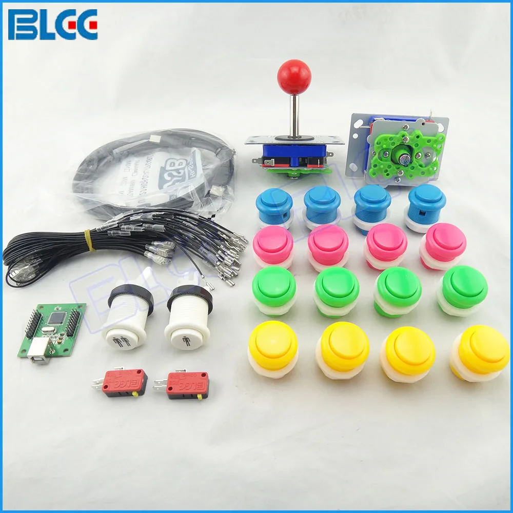 Arcade piezas paquetes de kit de bricolaje con Arcade Joysticks USB a ...