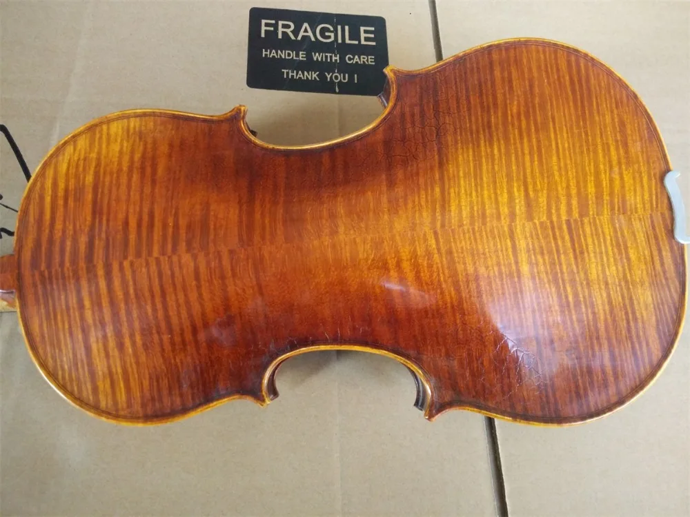 Master Level! Handmade Pro 16" Viola Flamed Maple Back Spruce Top Ebony ...