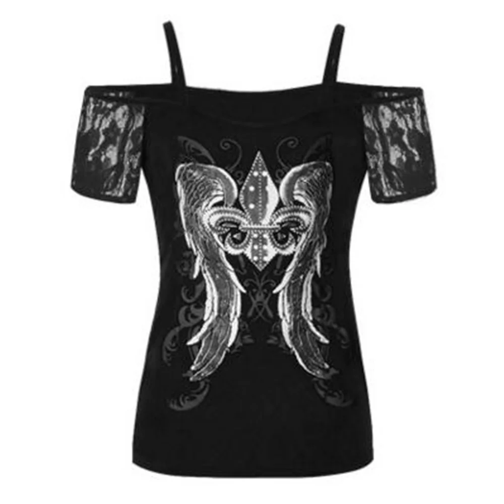 2018 New Summer Cute Short Sleeve Goth T shirt Womens Fresh Casual Tees ...