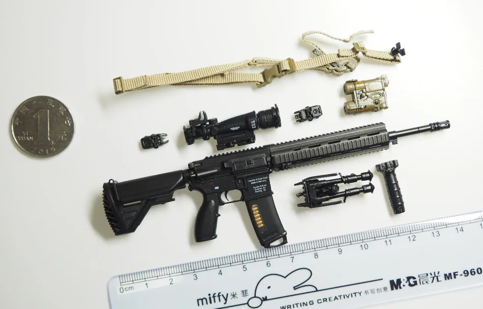 1/6 scale DAM USMC marines M27 IAR (full set) toys model of the weapons ...